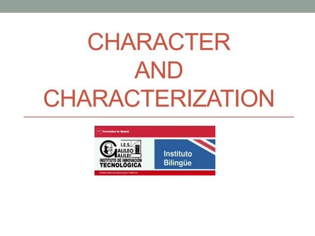 Characters and Characterization PowerPoint Presentation | PPTX