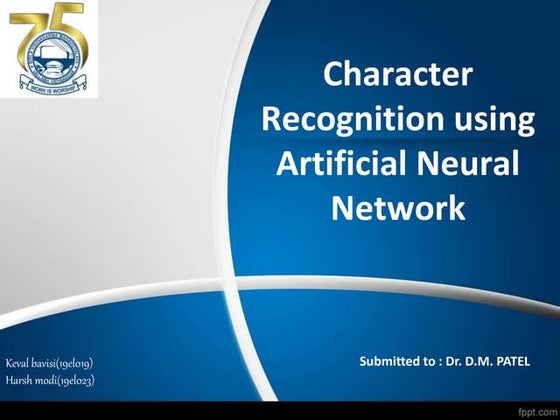 Character recognition project | PDF