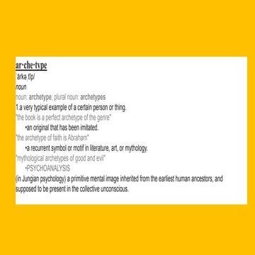 Character archetype presentation | PPTX