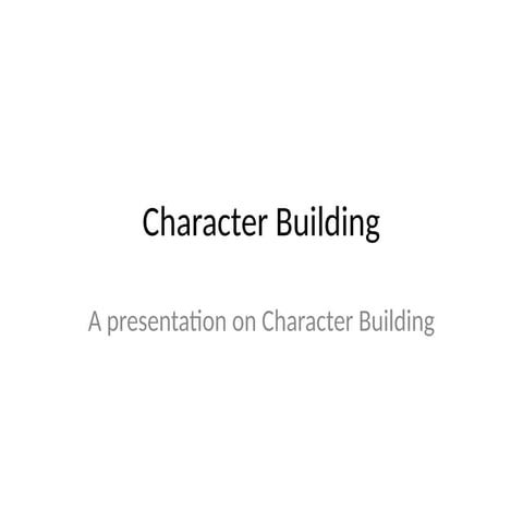 Building Strong Foundations for Ethical Living | PPTX