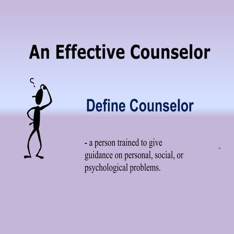 An Effective Counselor | PPTX