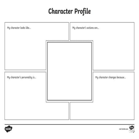 Character Profile Template for Writing | PPT