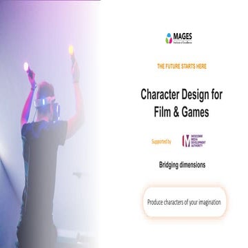 Character design for film & games course in Singapore | PPT