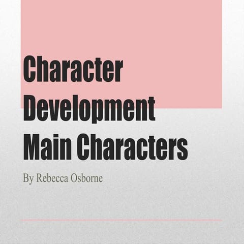 Character development | PPT