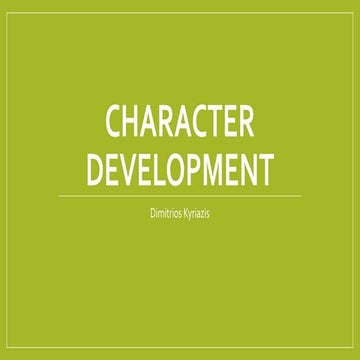Character development | PPT