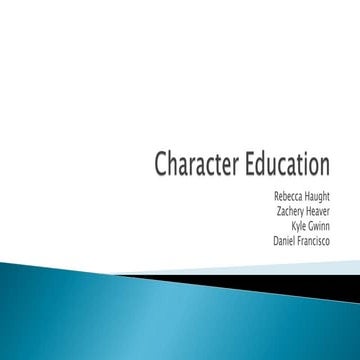 Character education ppt | PPTX