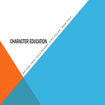 Character education (1) | PPTX