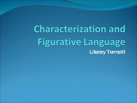 Figurative Language | PPTX