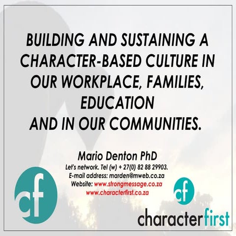 Character First | PPT