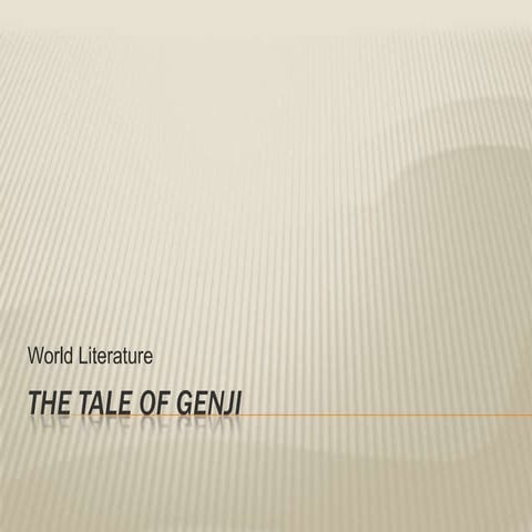 Character in the tale of genji | PPTX