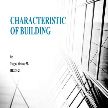 Characteristic of building ppt | PPT
