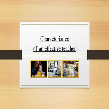 Characteristics of effective classroom management | PPT