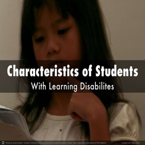 Characteristics of-learning-disability | PPTX