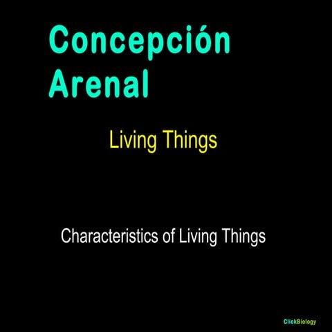 Characteristics of Living Things | PPT