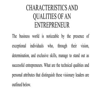 CHARACTERISTICS AND QUALITIES OF AN ENTREPRENEUR.pptx