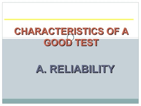 Validity and Reliability | PPT | Standardized Testing | Educational ...