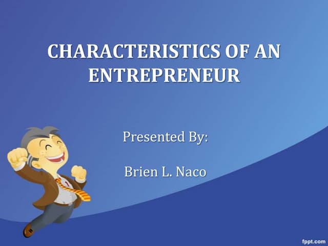 Types Of Entrepreneurs | PPTX