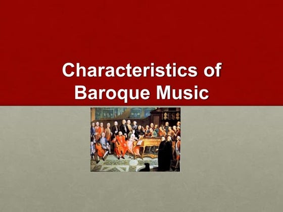 Music of the baroque period ( 1685 1750 ) | PPTX | Classical Music | Music