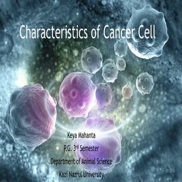 Characteristics of cancerous cell.pptx