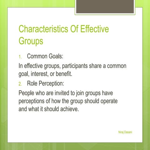 Characteristics of effective groups | PPTX