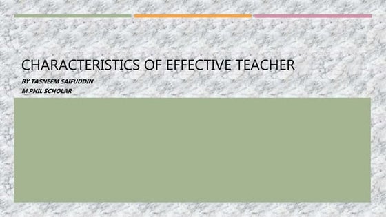 Roles of the teacher inside the classroom | PPT