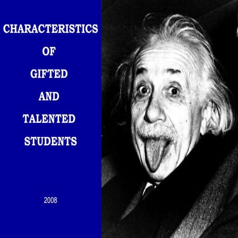 Characteristics of gifted students | PPT