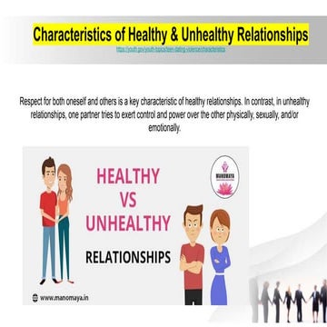 Healthy and unhealthy relationships | PPTX