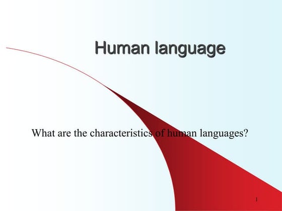 Introduction to linguistics ppt | PPTX
