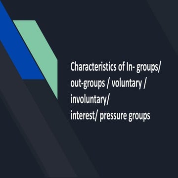 Characteristics of In- groups_ out-groups _ voluntary _ involuntary ...