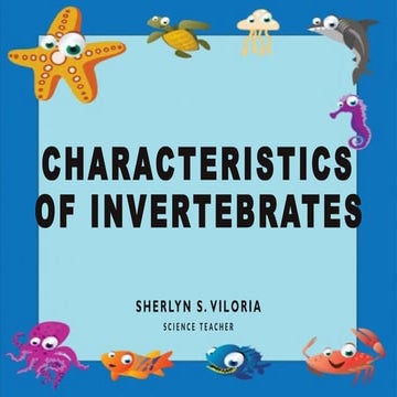 GRADE 6 - CHARACTERISTICS OF INVERTEBRATES.pptx | Reptiles | Pets