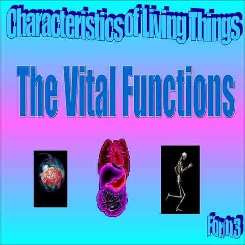 Characteristics of living things | PPT