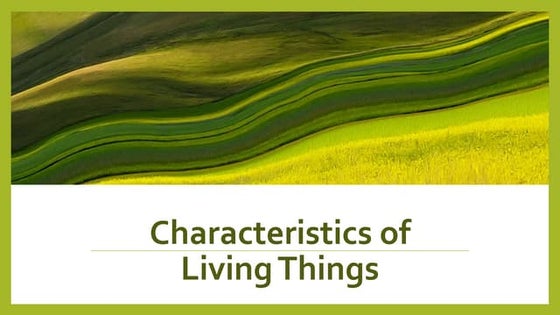 Living and nonliving things powerpoint | PPTX