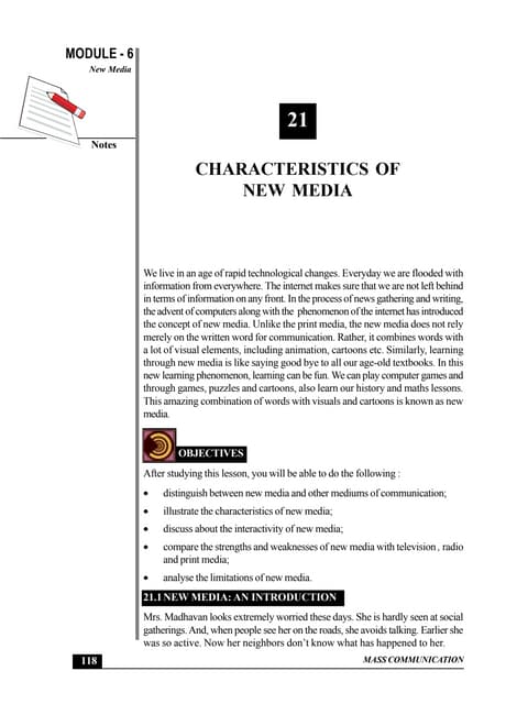 Characteristics of Electronic Media | PPTX