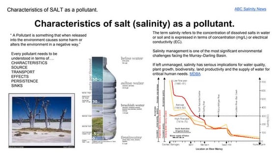 Salinity and Types of Salinity | PPTX | Agriculture | Industries