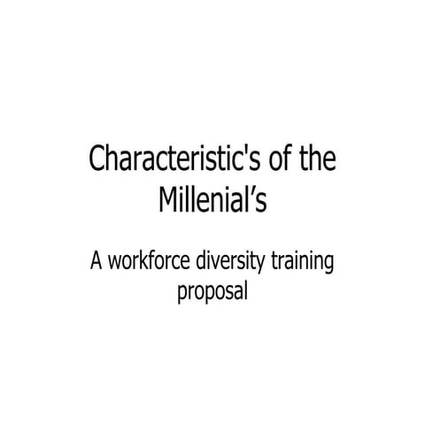 Characteristics Of The Millenial’S | PPT