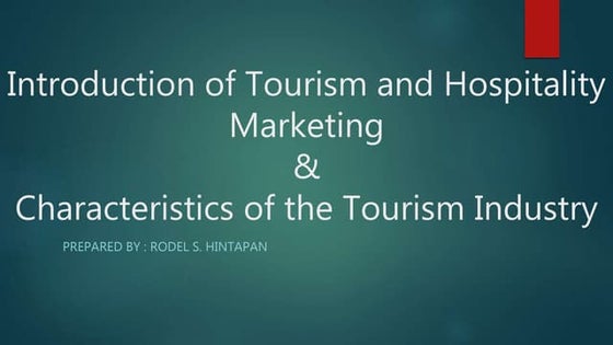 Different tourism organizations | PPT
