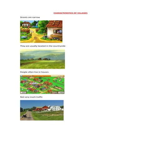Characteristics of villages | DOC | Land and Farms | Real Estate