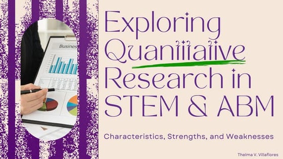 Examples of quantitative research titles | PDF | Business and Finance