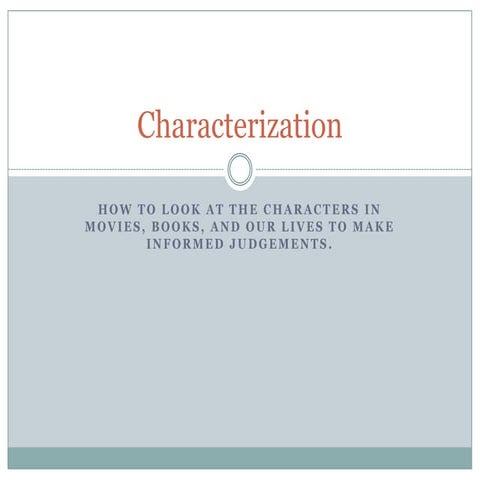 Characterization | PPT