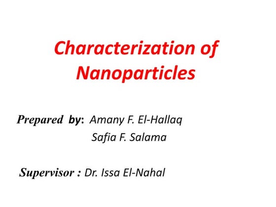 Nanomaterials and their classification | PPT