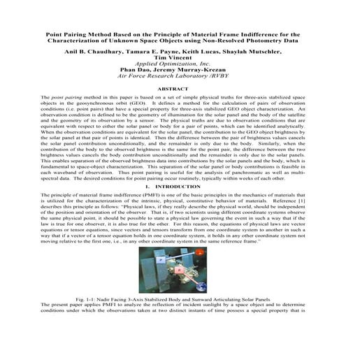 Characterization of unknown space objects | PDF