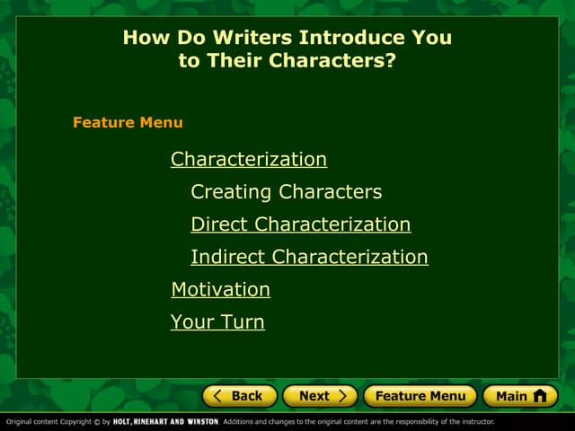 Character and characterization | PPTX