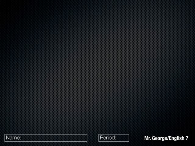 Character and characterization | PPTX