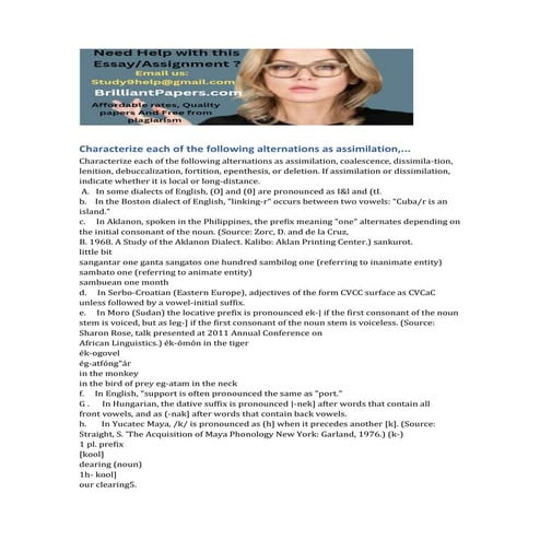 Characterize each of the following alternations as.pdf