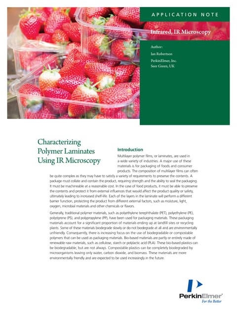 RMID through packaging using FT-NIR Spectroscopy | PDF | Chemistry ...