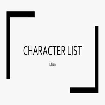 Character Profiles | PPTX