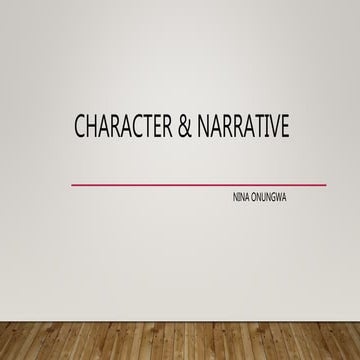 Character & Narrative Theorists | PPT