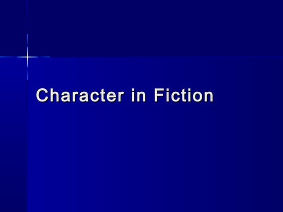 Characterization | PPT | Drama | Genres