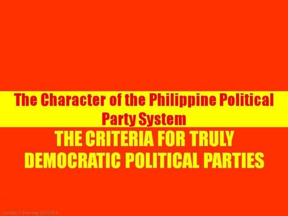 Political party | PPT