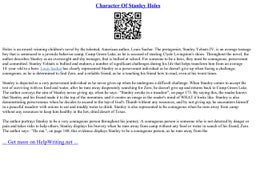 Holes Characters | PPT